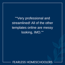 Homeschool to College: Transcript Template – Fearless Homeschoolers